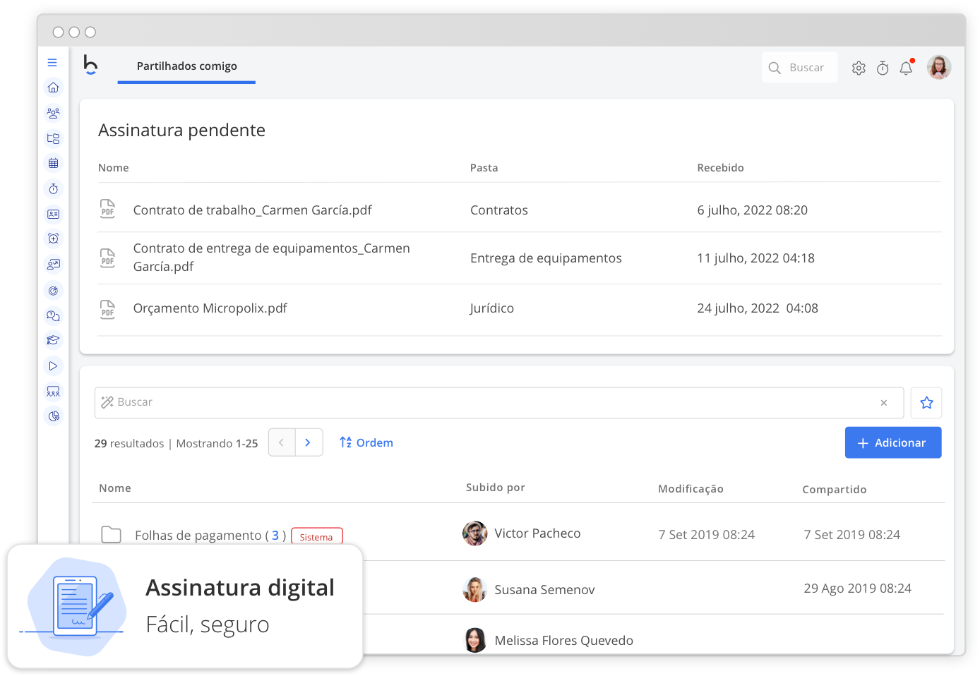 Software de gestão documental para Recursos Humanos